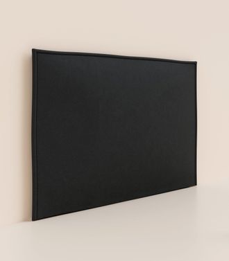 Tediber T&ecirc;te de lit 140 cm - Tissu Noir Anthracite - Design sobre et &eacute;l&eacute;gant - Fait en Belgique - Tediber