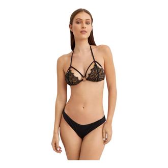 Beach Bunny Femme, Maillots de bain, Noir, Taille: 38 FR Gunpowder and Lace Triangle Top