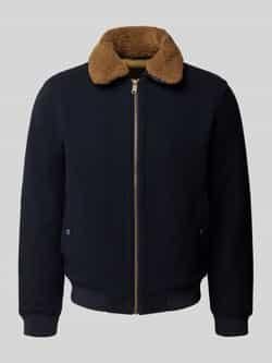 Premium by Jack & Jones Regular Fit Jacke mit Umlegekragen und Rei&szlig;verschluss