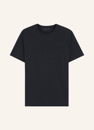 HUGO BOSS Strickshirt Taut Aus Leinen blau