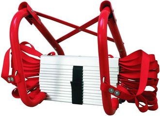 Elro Feuerleiter Notfallleiter 4,5 m, Universal-Aufh&auml;nger, bis 450 kg belastbar