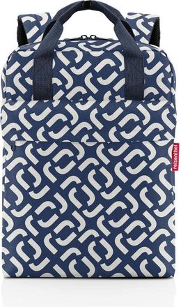 Reisenthel allday backpack M - vielseitiger Rucksack für Alltag, Reisen, Einkaufen oder Arbeit - wasserabweisend, Handgepäck zugelassen, Couleur:signature navy