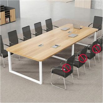 Generic Rechteckiger Tisch, gro&szlig;er Konferenztisch, moderner Flurtisch, mit Metallstruktur, for B&uuml;ro, Besprechungsraum und Schulungsraum for 4-6 Personen(F,360