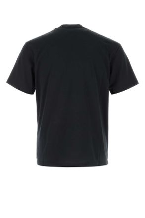 Fendi Mens Black Cotton T-Shirt Nero-Grigio Exterior Nero/grigio Exterior: T-shirts And Polos