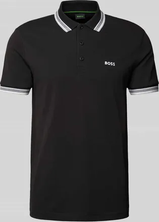 HUGO BOSS Regular Fit Poloshirt mit Label-Stitching Modell Paddy