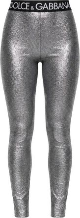 Dolce & Gabbana Leggings - Femme - Pantalons - Gris - Taille: 38 FR