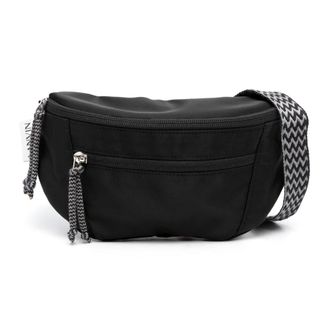 Lanvin Homme, Sacs, Noir, Taille: ONE Size Sac banane Curb noir brod&eacute; zigzag