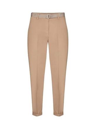 Tommy Hilfiger Femme Co Twill Michelle Tapered Pantalons, Beige, 40 EU