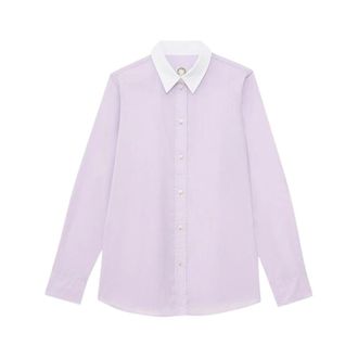 Ines De La Fressange Femme, Blouses et Chemises, Rose, Taille: 42 FR Chemise Martin