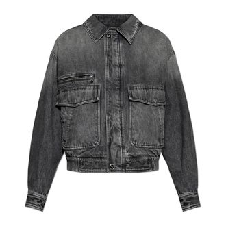 Versace Denim Blouson - - Jackets - Herren - Grau - M