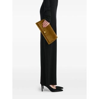 Khaite Calfskin Clutch - Brown