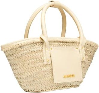 Jacquemus Le petit panier Soli en cuir et palmier