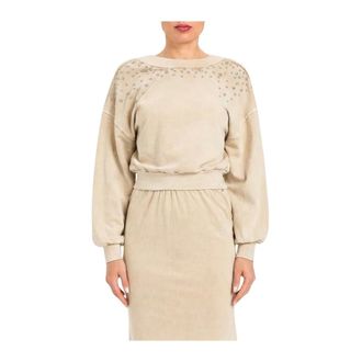 Twinset Damen, Sweatshirts & Hoodies, Beige, XSGr&ouml;&szlig;e