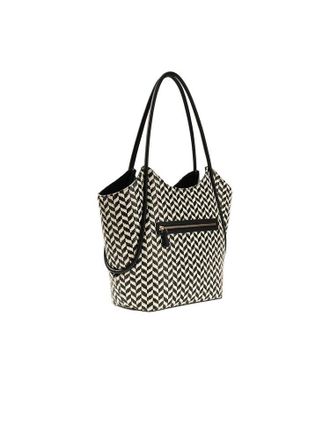 Guess Womens Tote Bag Black Multi Polyurethane - Tote-Bags