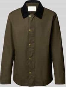 Selected Regular Fit Wachsjacke aus reiner Baumwolle Modell WALTER