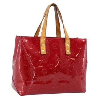 Louis Vuitton Sac &agrave; main vintage en cuir verni doccasion - Femme - Pre-owned - Rouge - Taille: ONE Size