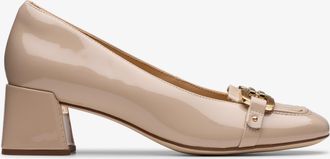 Clarks Nyta45 Court Sand Patent Schuhe