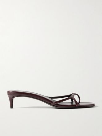 Khaite Mules En Cuir Mila - Bordeaux