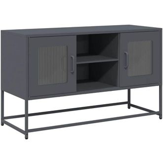 vidaXL Meuble tv anthracite 100,5x39x60,5 cm acier Vidaxl