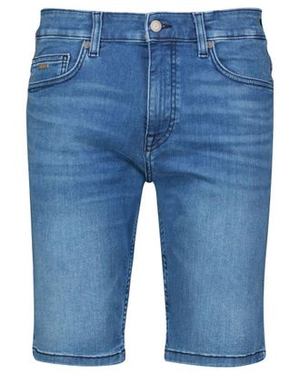 BOSS Herren Jeansshorts DELAWARE Slim Fit