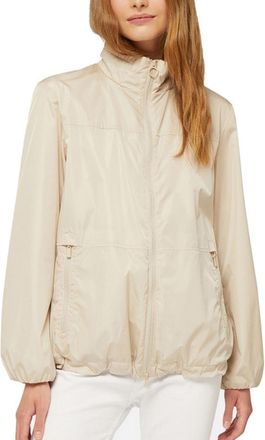 Geox Womens W SPHERICA Bomber Jacket, Moonbeam, 42