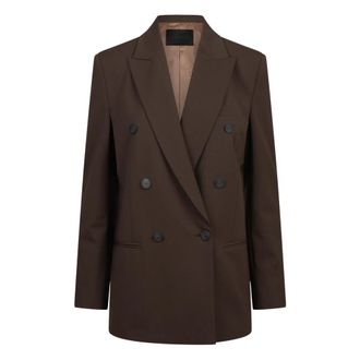 Dondup Regular-fit Zweireihiger Blazer - - Jackets - Damen - Braun - XS