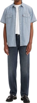 Levi's Herren 501 Original Fit Jeans Jeans, Blue Black Stretch, 34W / 30L