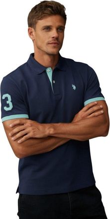 U.S.Polo Association Poloshirt US16927 (100% Baumwolle) navyblau Herren