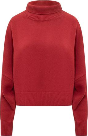 Loulou Studio Femme, Pulls, Rouge, Taille: 40 FR Pull &agrave; Col Montant Luke