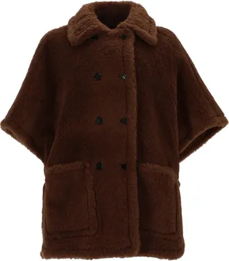 Max Mara Horse4 Poncho - Brown