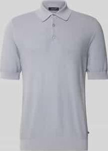 Matinique Slim Fit Poloshirt aus Baumwoll-Mix in Strick-Optik