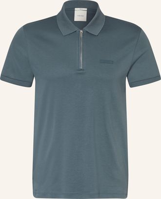 Calvin Klein Jersey-Poloshirt Slim Fit grau