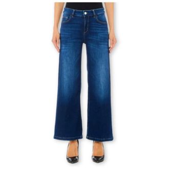 Liu Jo Perfekte Cropped Wide-Leg Jeans - - Jeans - Damen - Blau - W30