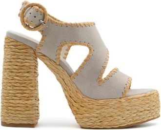 Paloma Barcel&oacute; Femme, Chaussures, Beige, Taille: 36 EU Wanda Suede Sandal