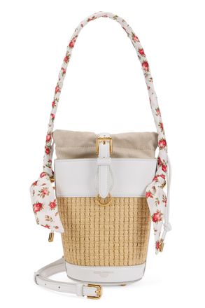 Dolce & Gabbana Womens Bucket Bag Capri Rafia Multicolour Viscose