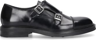 Heinrich Dinkelacker Schnallenschuh Florenz Plain CA - Gr. 39,5 (EU) - in Schwarz