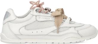 Pinko Pinko, Femme, Chaussures, Blanc, Taille: 39 EU Baskets en cuir et caoutchouc