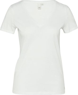 QS by s.Oliver Damen 2162977 T-Shirt V-Neck, wei&szlig;, Medium