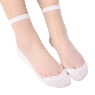 Generic Chaussettes Femme Fantaisie Funny Socks Chaussettes Courtes En Dentelle Pour Femmes Mod&egrave;les En Cristal Parfaits Pour Habiller Nimporte Quel Ensemble