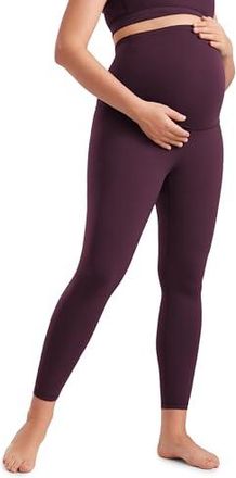 CRZ YOGA Butterluxe Maternity Leggings Over The Belly Leggings de Grossesse Souples - 63cm Violet foncé 44