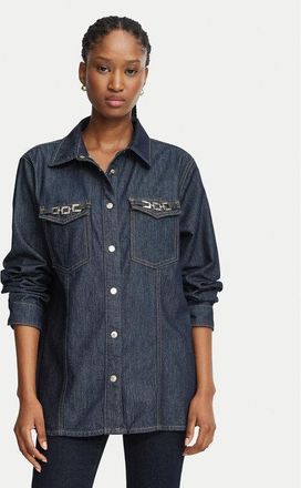 Liu Jo Jeanshemd UF6104 D0268 Dunkelblau Slim Fit