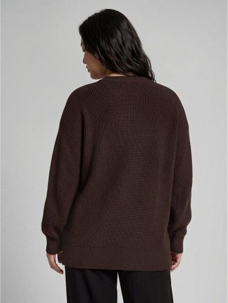 Tom Tailor Strickpullover Langarmpullover mit Rundhals / Viskosemix