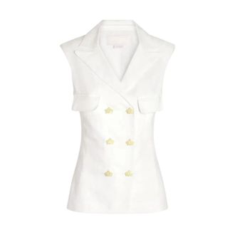 Genny Femme, Vestes, Blanc, Taille: 44 FR Blazer