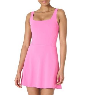 Amazon Essentials Robe de Tennis Active FormFlex sans Manches, avec Body, Soutien-Gorge et Short Intégrés, Ultra Douce Femme, Rose Flamingo, XXL