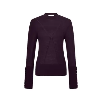 Paco Rabanne Button-cuff Knitted Sweater