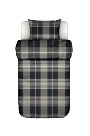 Marc O'Polo Bettw&auml;sche Alvar, Schwarz, Textil, Karo, 135x200 cm, Schlaftextilien, Bettw&auml;sche, Bettw&auml;sche, Flanell-Bettw&auml;sche
