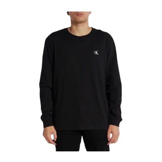 Calvin Klein Lang&auml;rmeliges T-Shirt mit Print - - Sweatshirts & Hoodies - Herren - Schwarzk - 2XL
