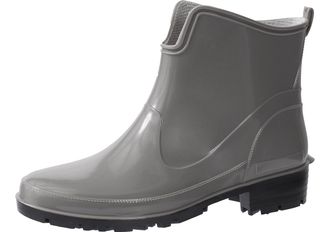 Ladeheid Gummistiefel Damen Kurz Wasserdicht Damenschuhe Elegant und Bequem LA-930 (Grau, 38 EU)