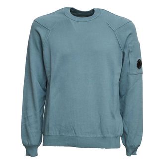 C.P. Company Crewneck Lens Pocket Sweater - - Knitwear - Herren - Blau - S