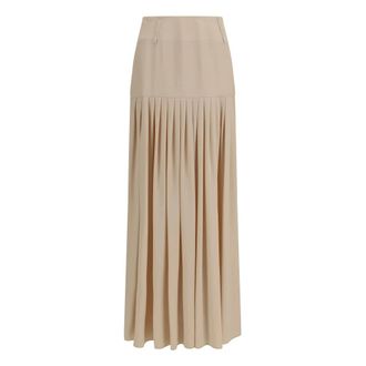 Crida Milano Jupe Longue Calla - Femme - Jupes - Beige - Taille: 32 FR